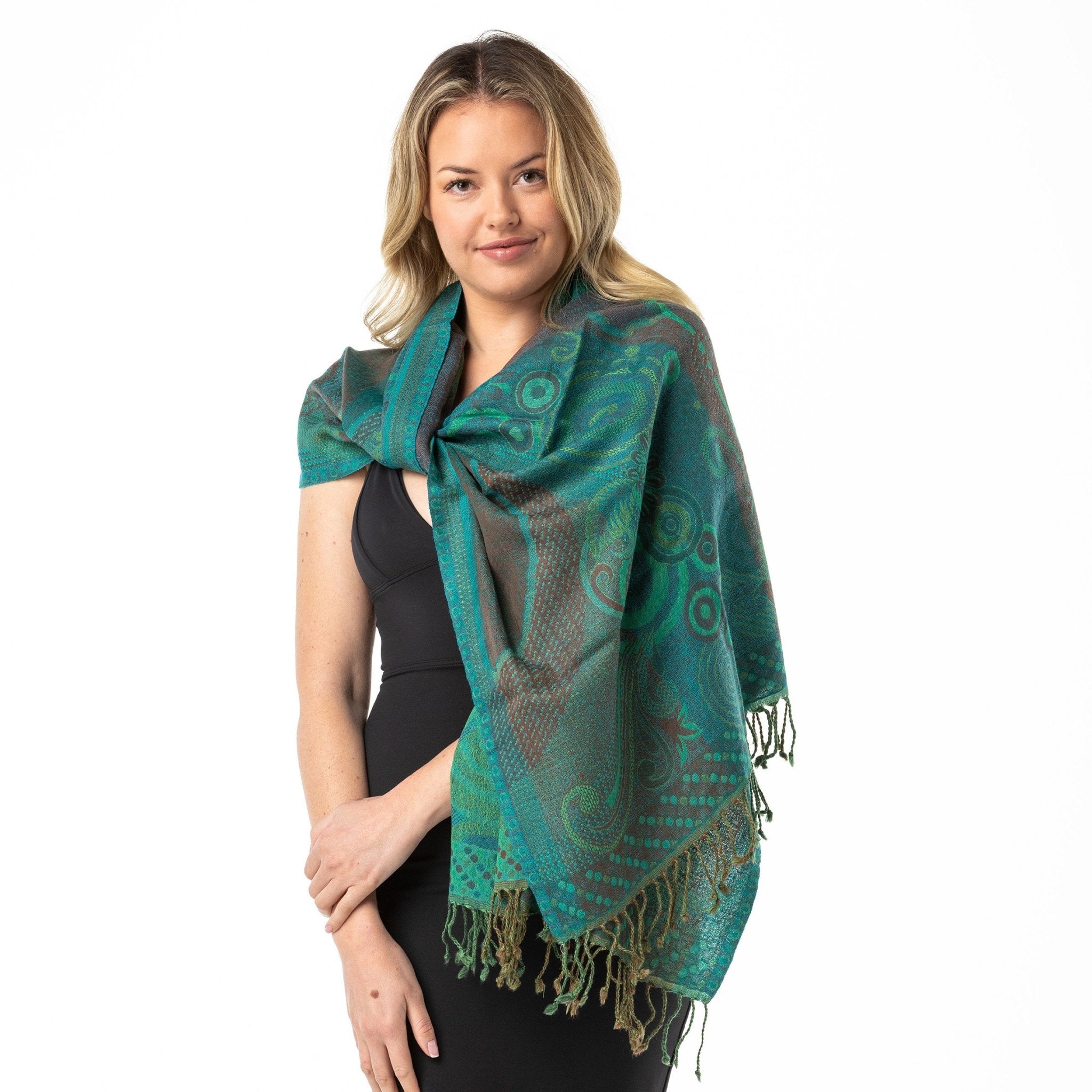 Jade Merino Wool Shawl – Opal Merino